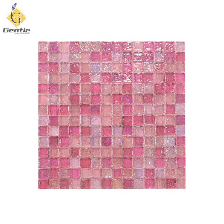 Customized Red Crystal Glass Mosaic Sheet