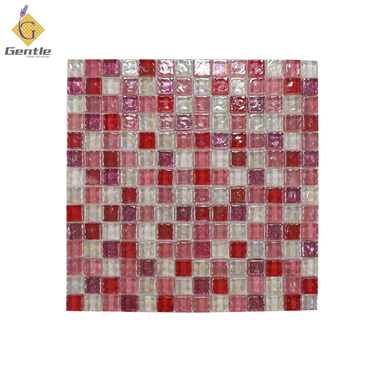 Wholesale Red Crystal Glass Mosaic Sheet
